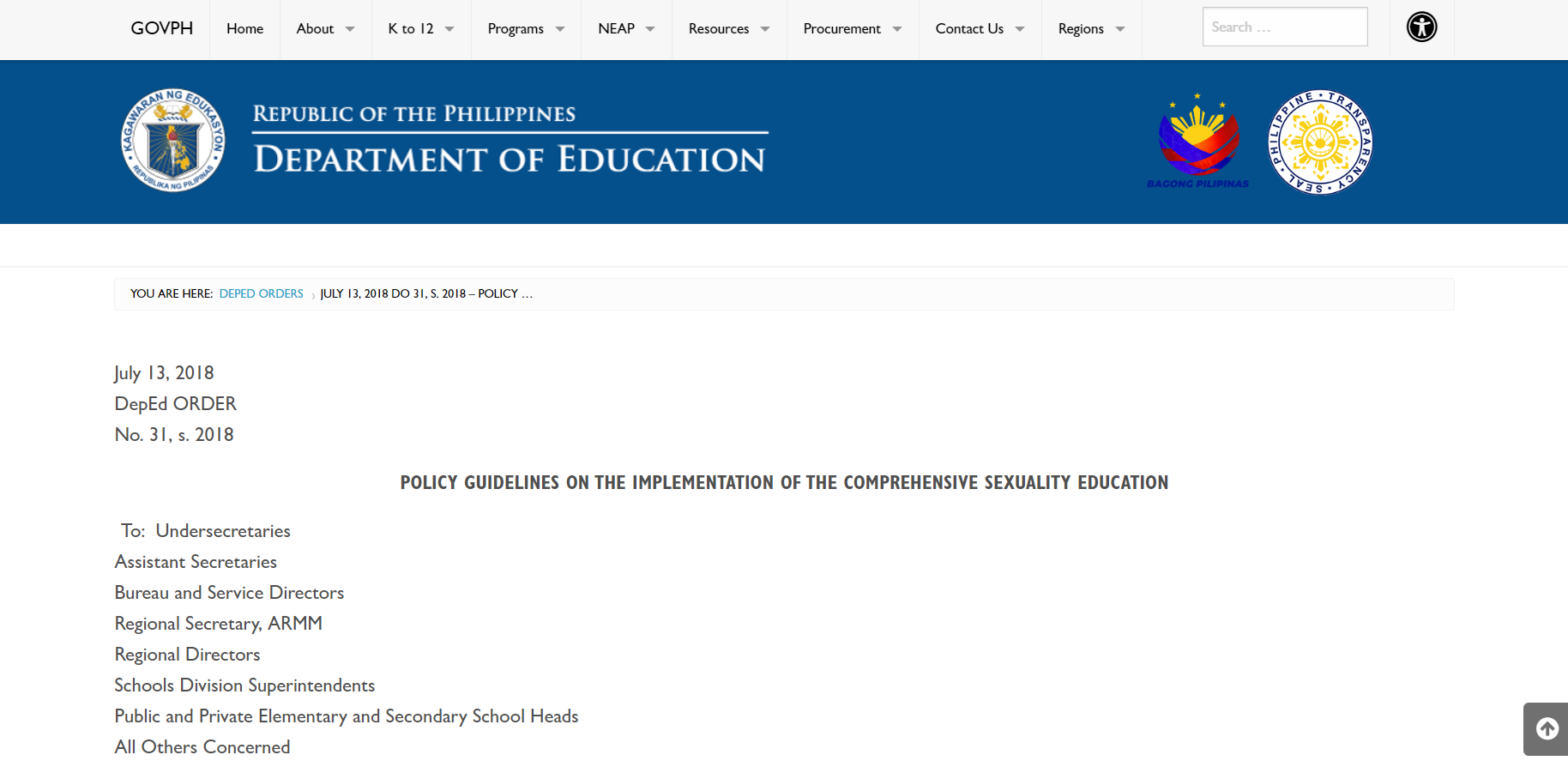 Comprehensive Sexuality Education Chsi